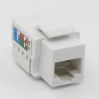 China AMP Rj45 90 Degree Keystone Jack , 8p8c Cat6 Ethernet Wall Jack for sale