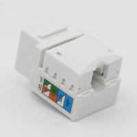 China AMP Rj45 90 Degree Keystone Jack , 8p8c Cat6 Ethernet Wall Jack for sale