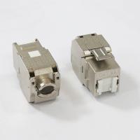China 90 Degree White Cat6A Keystone Jack ABS Rj45 For Networking And Cabling for sale