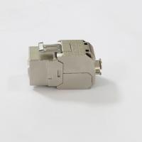 China 90 Degree White Cat6A Keystone Jack ABS Rj45 For Networking And Cabling for sale