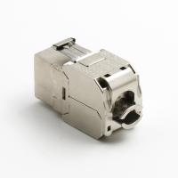 China 90 Degree White Cat6A Keystone Jack ABS Rj45 For Networking And Cabling for sale