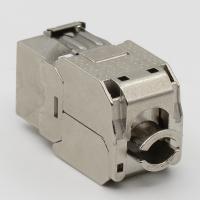 China STP Cat6A Keystone Jack Toolless Shielded FTP 8P8C Module for 24-26 AWG for sale