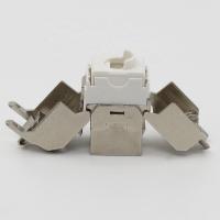 China STP Cat6A Keystone Jack Toolless Shielded FTP 8P8C Module for 24-26 AWG for sale