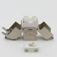 China STP Cat6A Keystone Jack Toolless Shielded FTP 8P8C Module for 24-26 AWG for sale