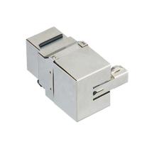 China 180 Degree Shielded Cat6a Keystone Jack Female , Cat5e Ethernet Cable Keystone Jack for sale