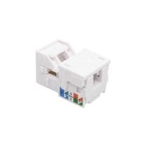 China Female Cat6A Keystone Jack 8p8c Rj45 Module Gold-Painted for sale
