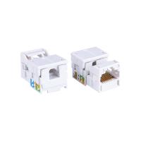 China Female Cat6A Keystone Jack 8p8c Rj45 Module Gold-Painted for sale