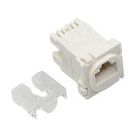 China UTP Cat6a Keystone Jack 180 Degree , Rj45 Network Keystone Jack for sale