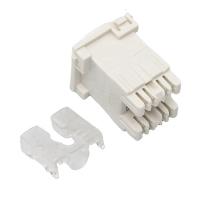 China UTP Cat6a Keystone Jack 180 Degree , Rj45 Network Keystone Jack for sale