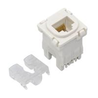 China UTP Cat6a Keystone Jack 180 Degree , Rj45 Network Keystone Jack for sale