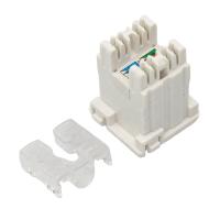 China UTP Cat6a Keystone Jack 180 Degree , Rj45 Network Keystone Jack for sale