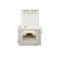 China UTP Cat6a Keystone Jack 180 Degree , Rj45 Network Keystone Jack for sale