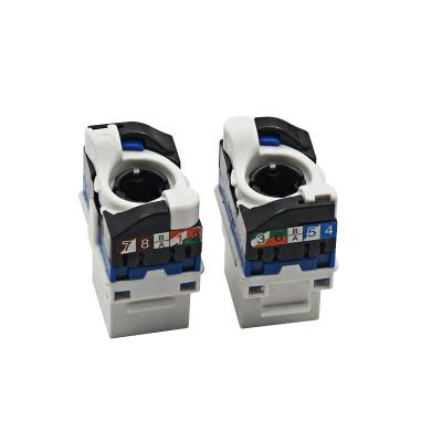 China AMP UTP Cat 6 Shielded Jack 8p8c Rj45 Female Punch Down Toolless for sale