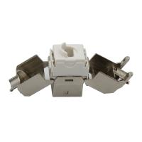 China RJ45 AMP Cat6A Keystone Jack UL Shielded Toolless 8p8c Modular for sale