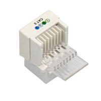 China 90 Degree Toolless Keystone Jack Coupler Rj11 Cat3 for sale