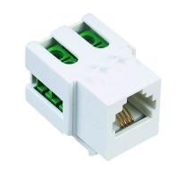China Female Ethernet Coupler Wall Plate Rj11 Faceplate Con Jack for sale
