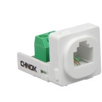 China ABS PC Cat3 Keystone Jack RJ11 Telephone Connector 125V 1.5A for sale