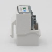 China RJ11 Cat3 8P4C 6P4C Toolless Keystone Jack Telephone Cable Joiner 180 Degree for sale