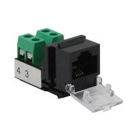 China 8P4C Cat3 Keystone Jack 6P4C 90 Degree Telephone Cable Connector for sale
