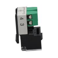 China 8P4C Cat3 Keystone Jack 6P4C 90 Degree Telephone Cable Connector for sale