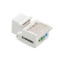 China 4 Pin Cat3 Keystone Jack Toolless , 90 Degree Modular Jack Keystone for sale