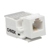 China 4 Pin Cat3 Keystone Jack Toolless , 90 Degree Modular Jack Keystone for sale