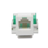 China Rj12 UTP Terminal Block Connector 90 Degree Cat 3 Keystone Jack for sale