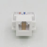 China Rj11 Cat3 Keystone Jack Female Toolless Telephone ABS for sale