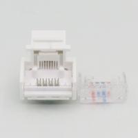 China Rj11 Cat3 Keystone Jack Female Toolless Telephone ABS for sale