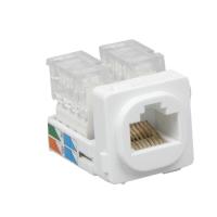 China 90 Degree RJ45 Inline Coupler Clipsal Cat6a , Network Cat5e Rj45 Inline Joiner Coupler for sale