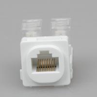 China 90 Degree RJ45 Inline Coupler Clipsal Cat6a , Network Cat5e Rj45 Inline Joiner Coupler for sale