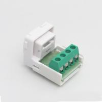 China Cat3 RJ11 Keystone Coupler 6P4C UTP Punch Down Jack for Voice Applications for sale