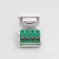 China Cat3 RJ11 Keystone Coupler 6P4C UTP Punch Down Jack for Voice Applications for sale