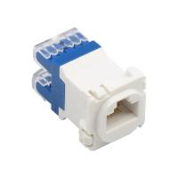 China Cat5e RJ45 Inline Coupler 180 Degree UTP Keystone Jack Clipsal Type for Networking for sale