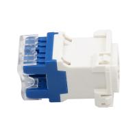 China Cat5e RJ45 Inline Coupler 180 Degree UTP Keystone Jack Clipsal Type for Networking for sale
