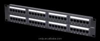 China 16 Port Cat6 Patch Panel 1U 19 Inch Rack Mount RJ45 Ethernet Network Panel for sale
