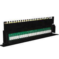 China Cat5e 24 Port Network Patch Panel 1U 19 Inch Keystone Blank for Structured Cabling for sale