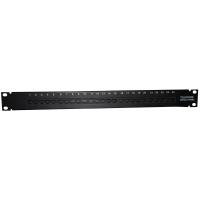 China Cat5e 24 Port Network Patch Panel 1U 19 Inch Keystone Blank for Structured Cabling for sale