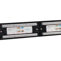 China Rj45 UTP Keystone Patch Panel 48 Port , Cat5e Smart Patch Panel 12 16 18 24 Port for sale