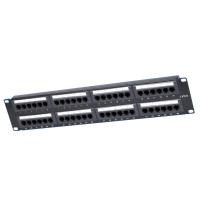 China Cat5e RJ11 RJ12 Keystone Network Patch Panel 12 24 48 Port Telephone D Link for sale
