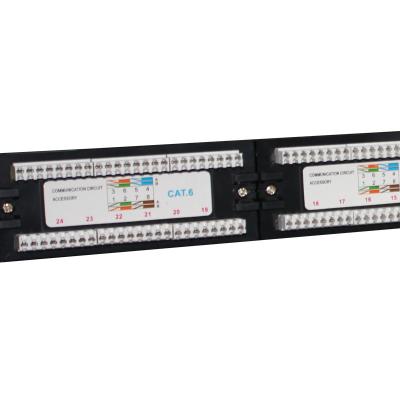 China BNC Rj11 12 Port Keystone Patch Panel Rj12 , 48 Port Telephone Punch Down Panel for sale