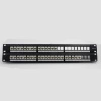 China 48 Port Cat5e Patch Panel RJ45 D Link 1U 19 Inch Rack Mount Network Panel for sale