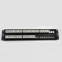 China 48 Port Cat5e Patch Panel RJ45 D Link 1U 19 Inch Rack Mount Network Panel for sale
