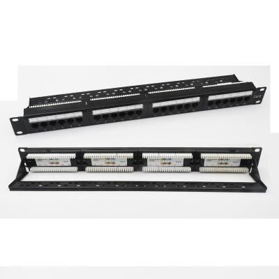 China IDC CAT 5 48 Port Patch Panel Keystone 2u 16 Port SFTP CAT6 for sale
