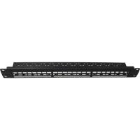 China 24 Port Blank RJ45 Keystone Patch Panel Cat6 UTP Rack Mount 1U for sale
