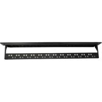 China 24 Port Blank RJ45 Keystone Patch Panel Cat6 UTP Rack Mount 1U for sale