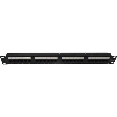 China Rj45 Cat 6 Utp Patch Panel 24 Port 2u Dual Block Krone for sale