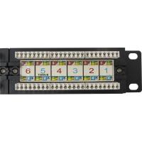 China Rj45 Cat 6 Utp Patch Panel 24 Port 2u Dual Block Krone for sale