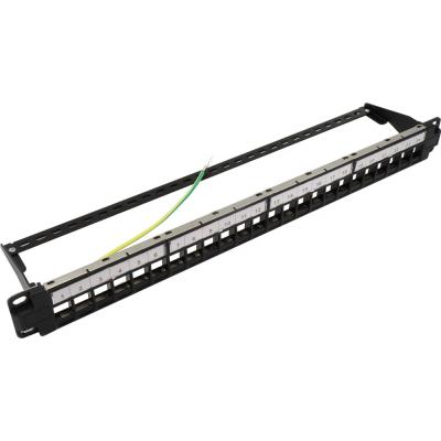 China STP FTP 24 Port Keystone Wall Plate ATP 1U 19 Inch Blank Patch Panel for sale