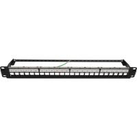 China STP FTP 24 Port Keystone Wall Plate ATP 1U 19 Inch Blank Patch Panel for sale